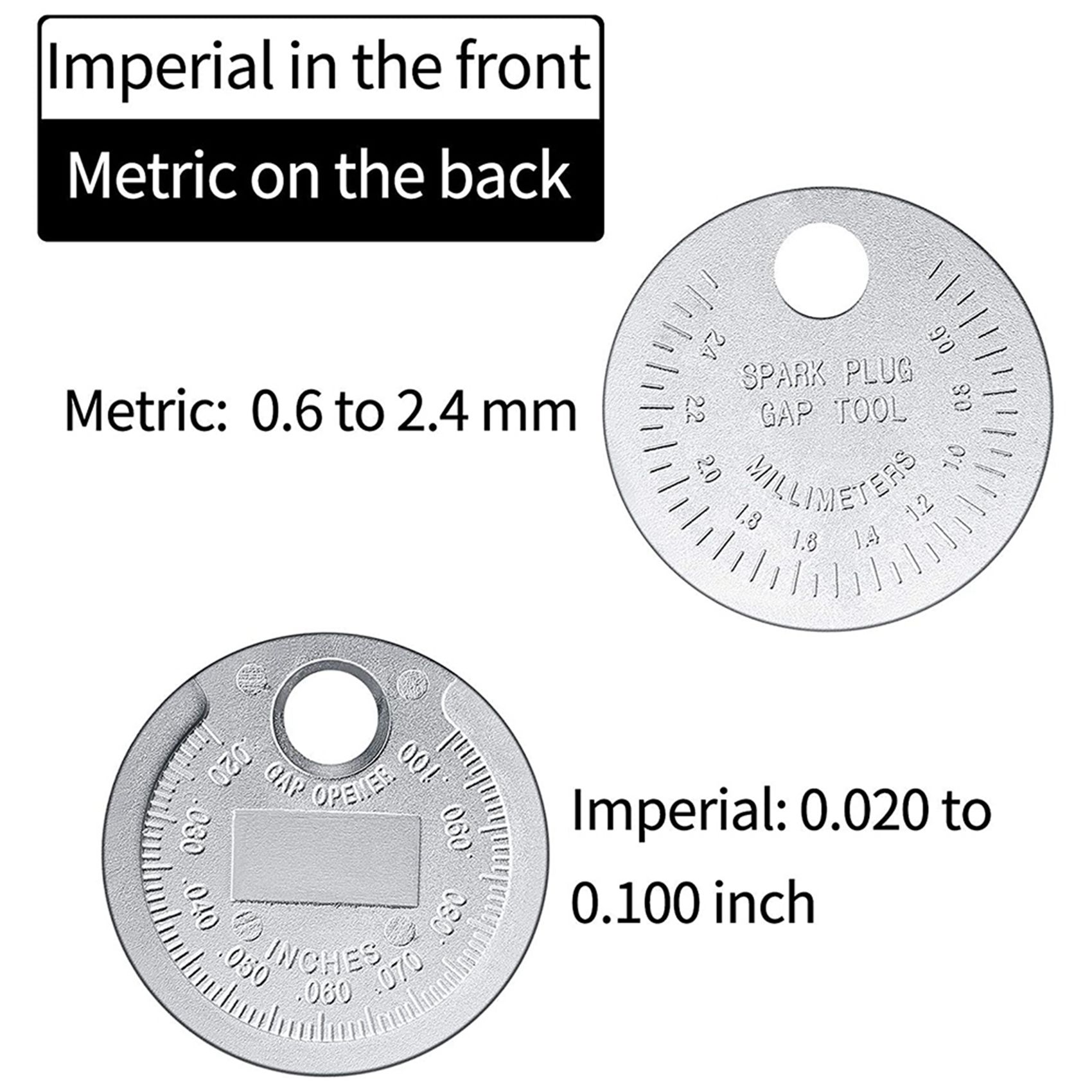 2X Spark Plug Space Tool Gapper Gauge- Wire Spark Plug Space Measuring ...
