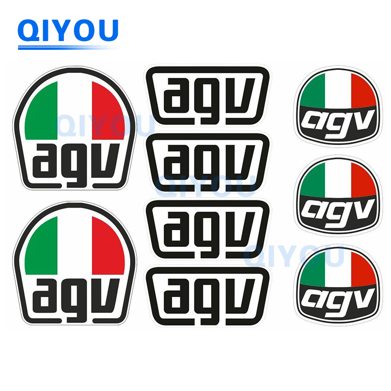 AGV Helmet PVC Decal Set Car Stickers Vinyl Graphic Adhesive Kit Laminated Motorcycle Laptops ...