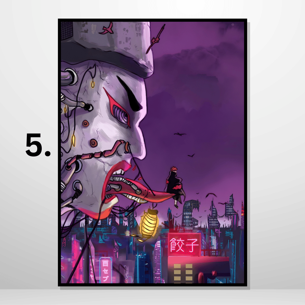 A3/A4 Size framed wall posters Naruto Anime Akatsuki Wall decorations ...