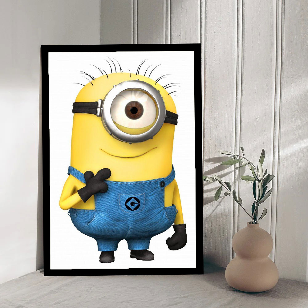 A4 Sized Poster Minions Despicable Me Animated Wall Posters PVC Framed ...