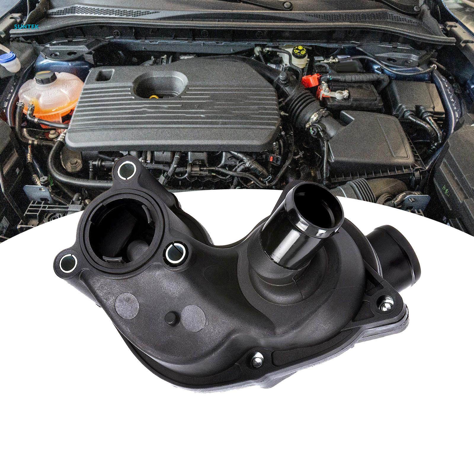 Thermostat Housing Assembly with Sensor Black 6L2Z8592fa Convenient ...
