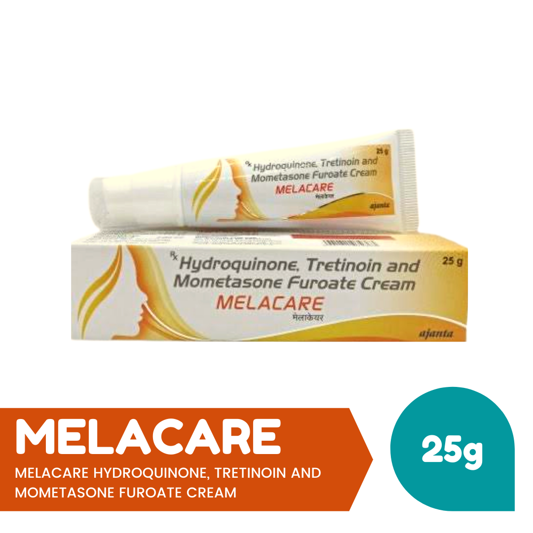Melacare Hydroquinone, Tretinoin And Mometasone Furoate Cream - 25g ...