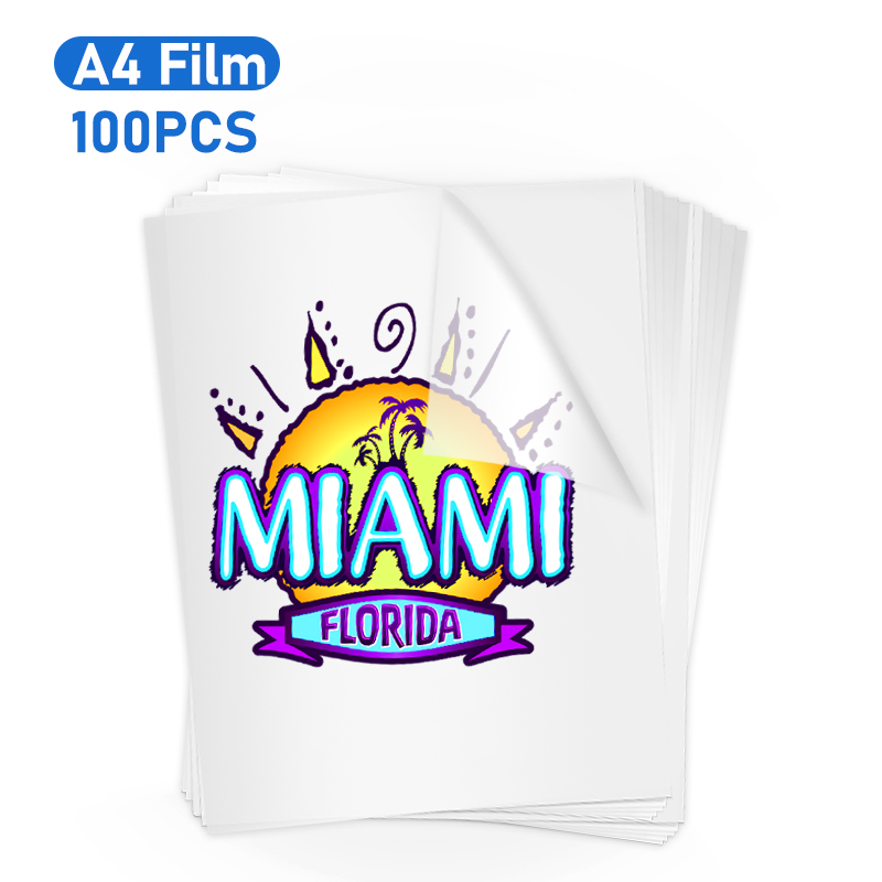 25/50/100PCS A4 DTF PET Film DTF Transfer Film DTF PET Heat Transfer Paper DTF Film Sheets A4 ...