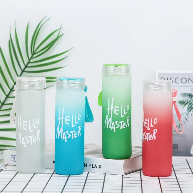 Hello Master 480ML Colored Glass Water Bottle High Temperature Water ...