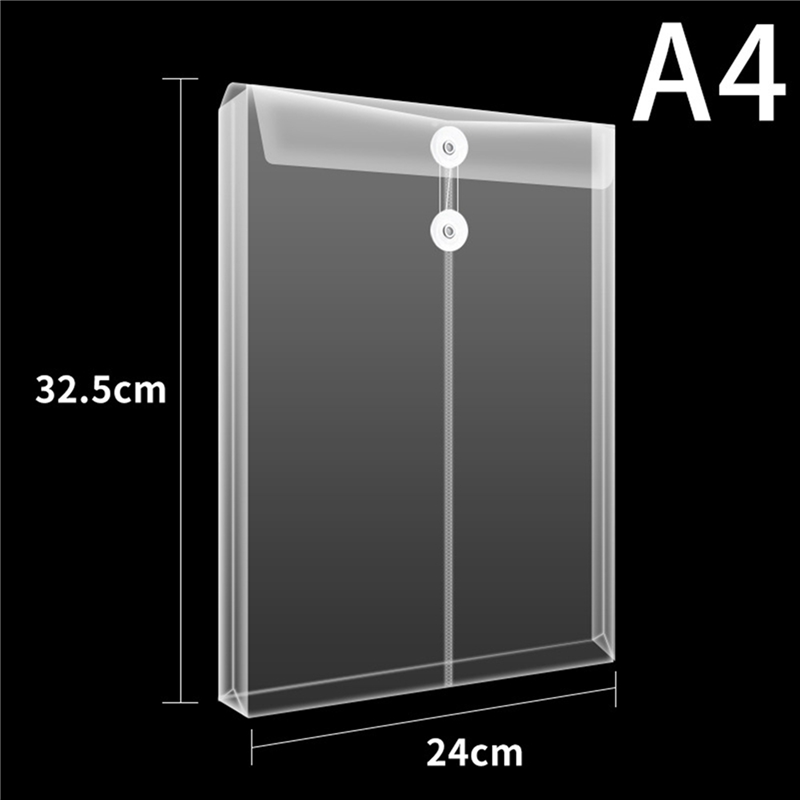 24 Pack Clear Plastic Envelopes Poly Envelopes Expandable Files ...