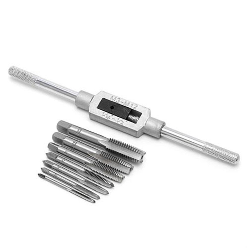 Professional 8pcs Tools DIY Metric Thread Tap Set Hand Tapping Tools ...
