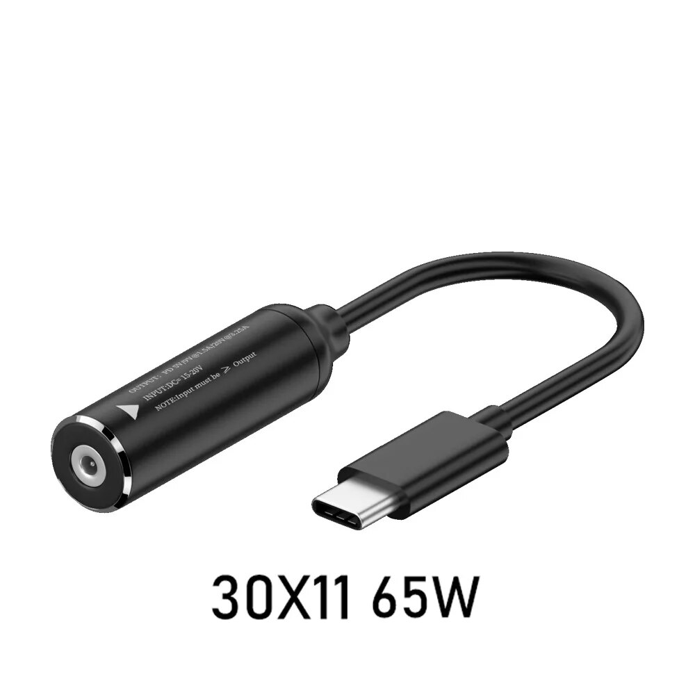 PD 65W Type C Fast Charging Cable DC to TypeC PD 65W Power Adapter ...