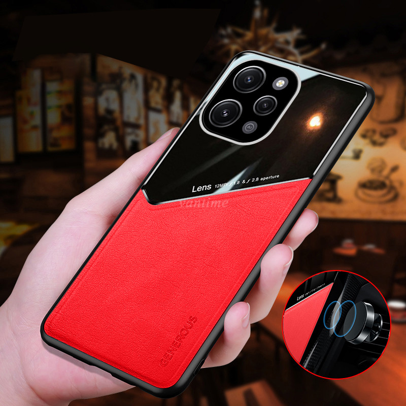 Vantime for Xiaomi Redmi 12 4G Case Hybrid Slim Magnetic Attraction Phone Cover | Daraz.lk
