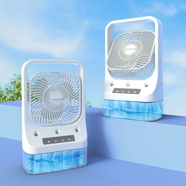 Household Portable Cooling Fan Usb Rechargeable Head Adjustable Air ...