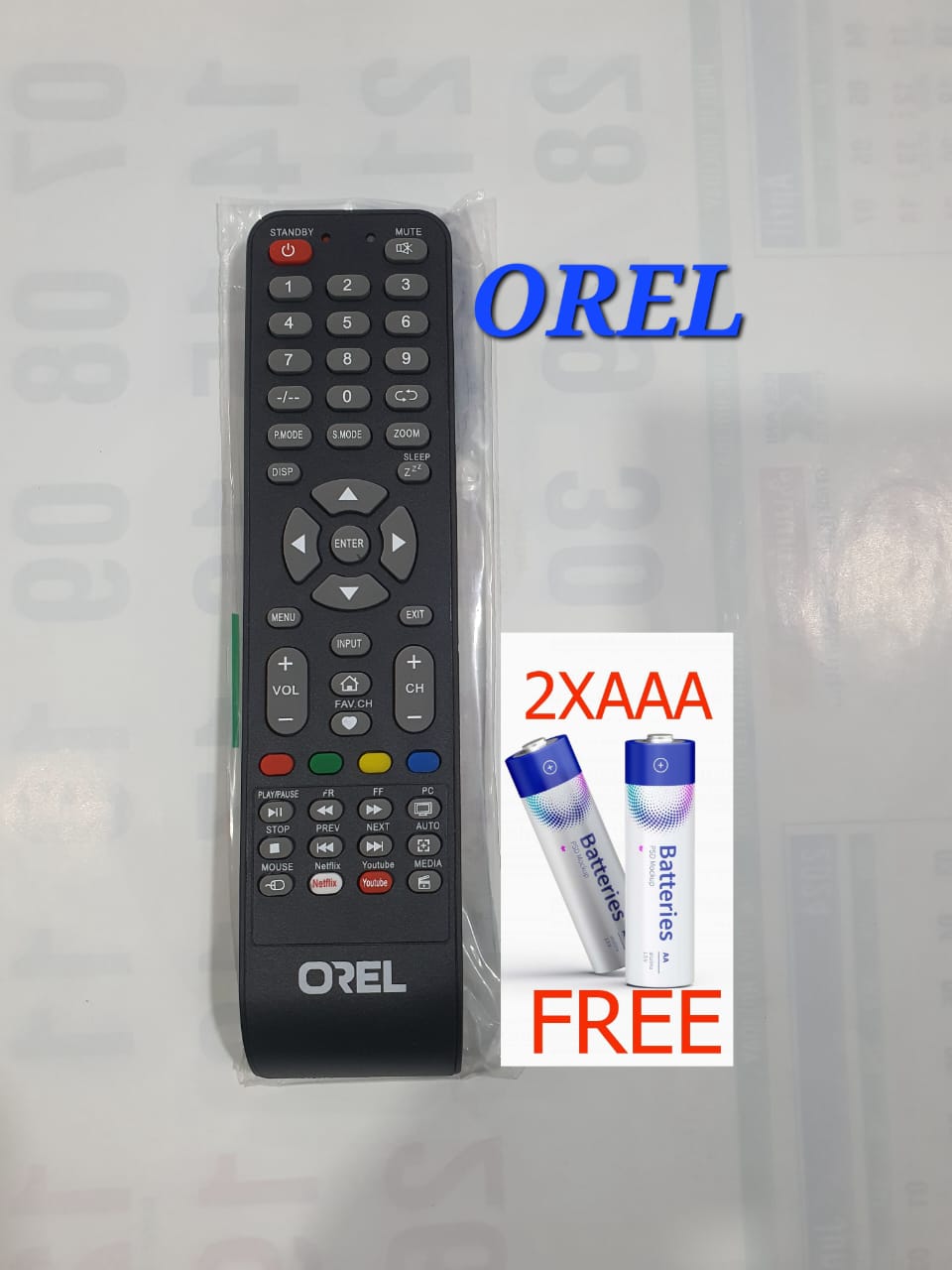 TV Remote Controller for OREL LCD / LED with Free Batteries | Daraz.lk