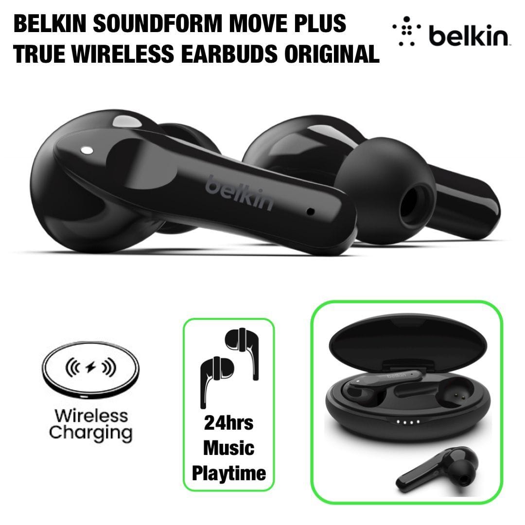 Belkin Sound Form Move Plus True Wireless Earbuds | Daraz.lk