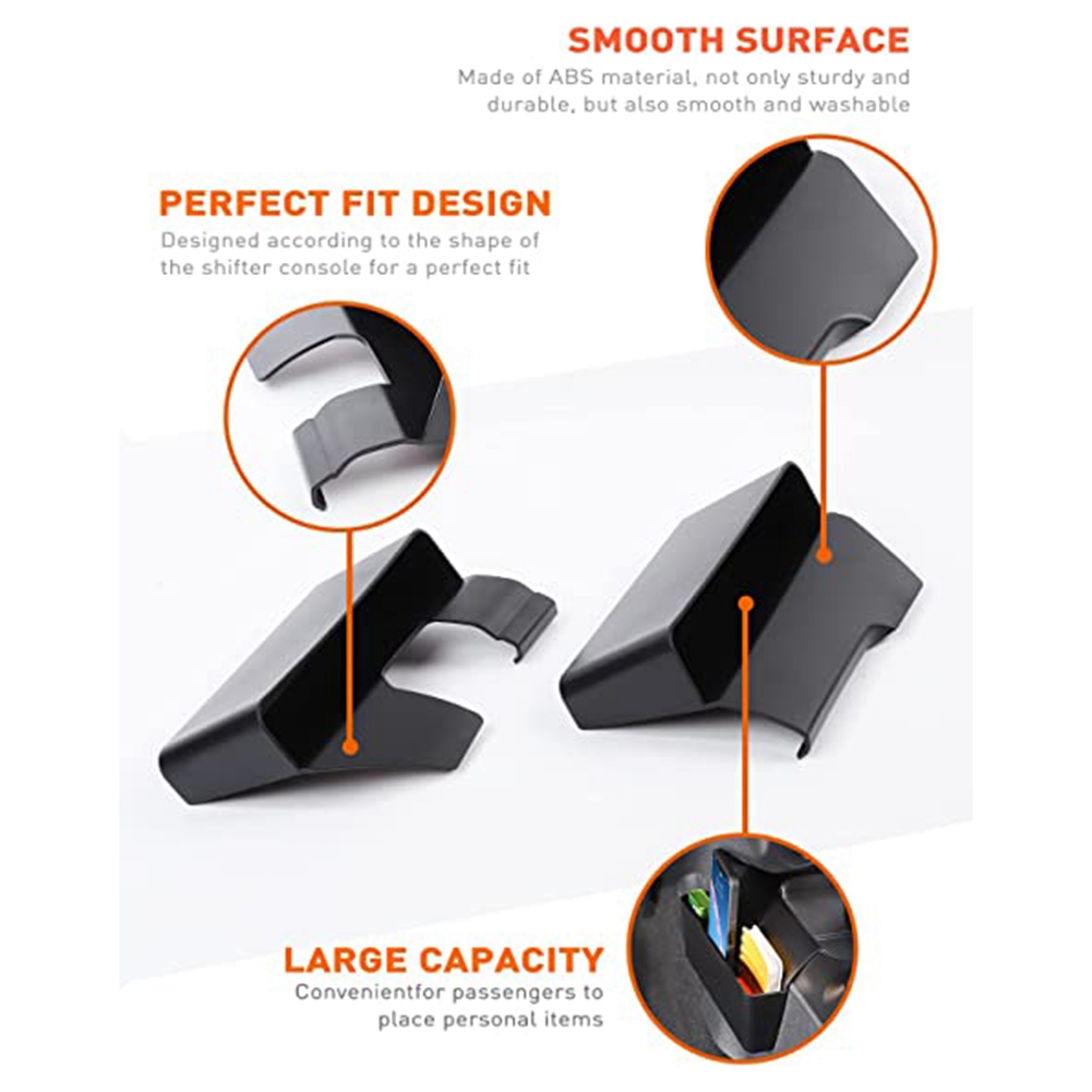 Shifter Storage Box ABS Gear Shift Extension Tray Console Organizer for ...