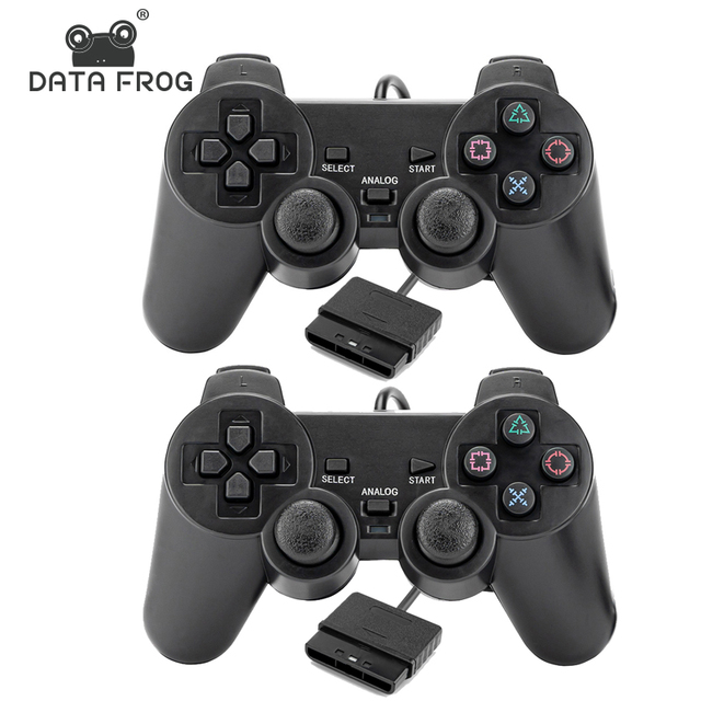 Data Frog Wired Controller For Ps2 Gamepad Joystick Remote Double Retro Usb Game Controller For ...
