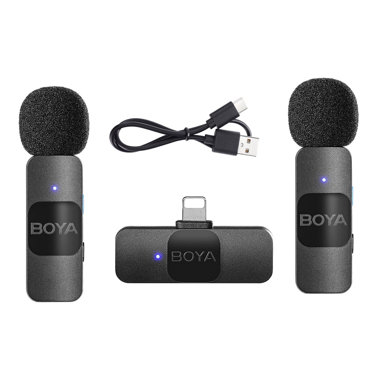 BOYA BY-V10 One-Trigger-One 2.4G Wireless Microphone ystem Clip-on ...