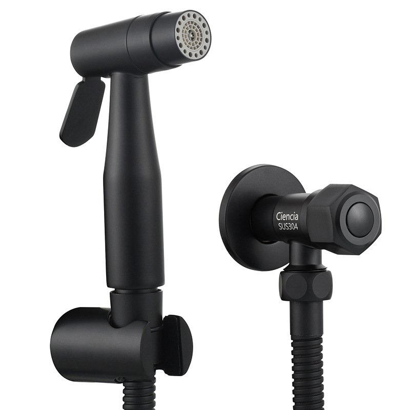 Black Dual-Function Supercharged Health Faucet Nozzle Set One-Switch ...