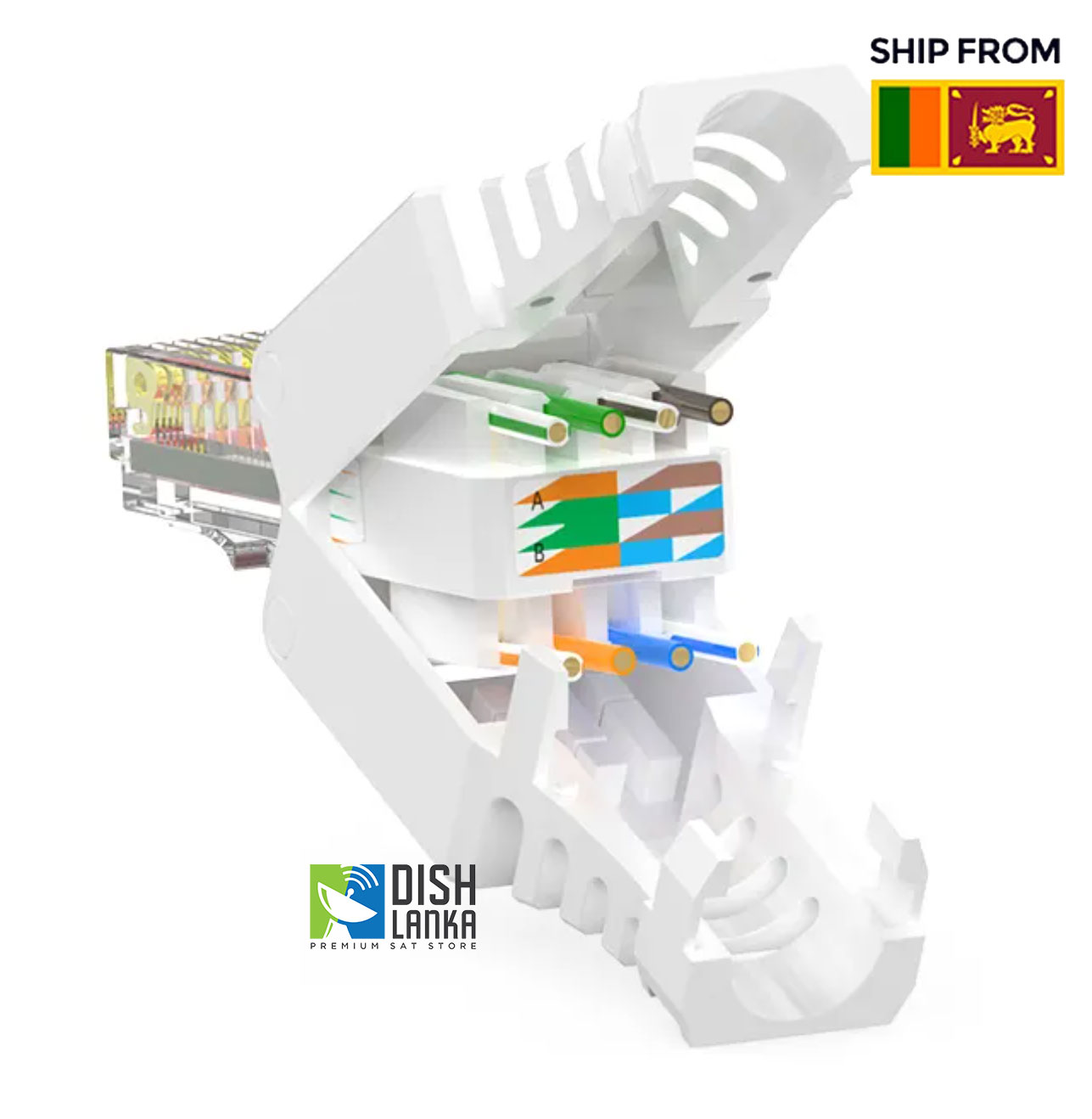 Tool Less Network CAT 6 UTP RJ45 Connector Plug Unshielded RJ45 ...