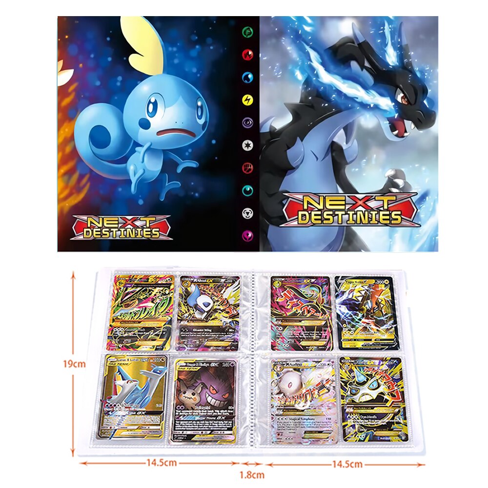 【Serendipity party】Pokemon Cards Album Book Collections Holder Cartoon ...