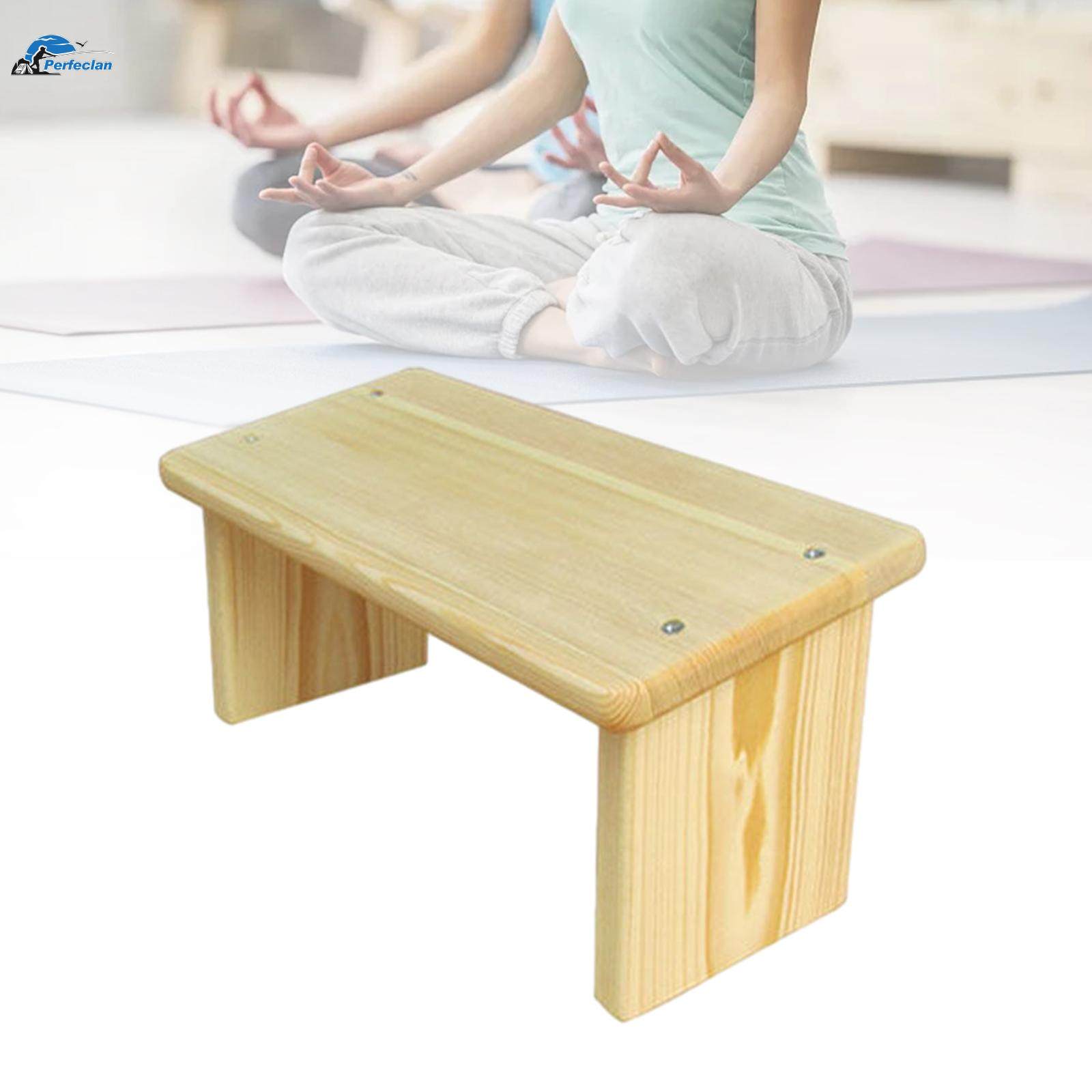 Meditation Bench for Extended Practice Yoga Bench for Prayer Low Seat ...