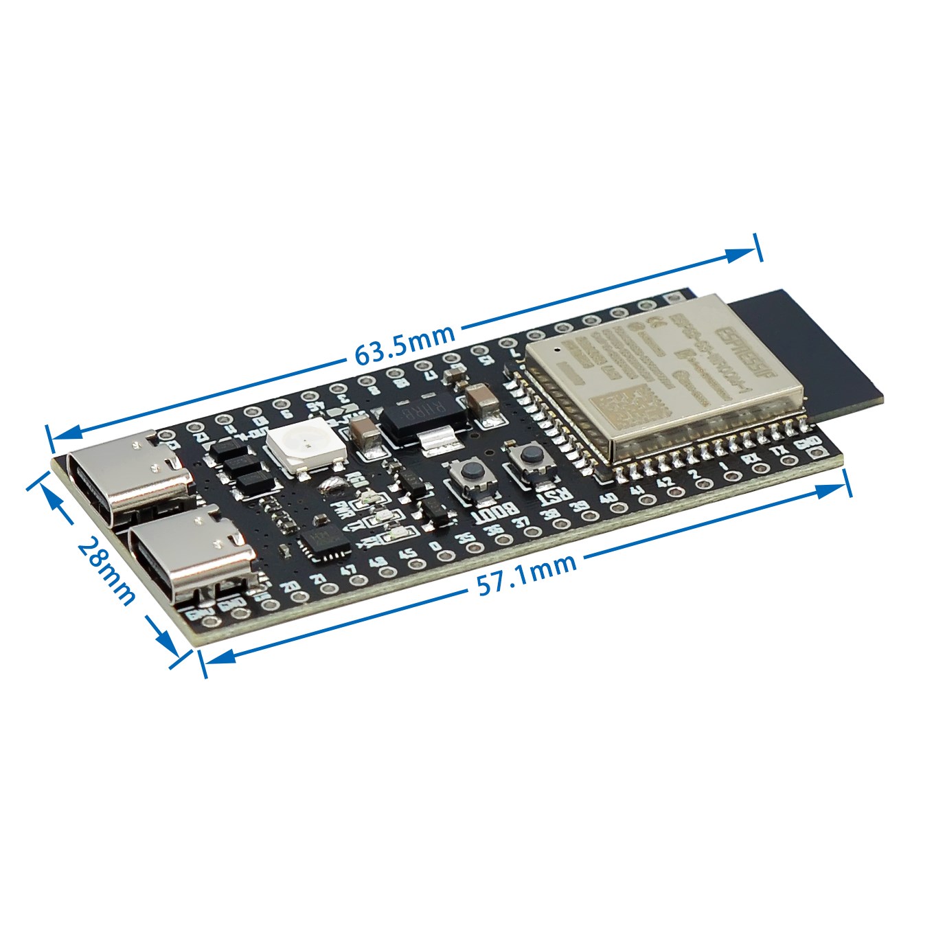 Esp32 / Esp32-C3 / Esp32-S3 Dual Type-C Development Board Core Board Esp32-C3-Devkitm-1 Esp32-C3 ...