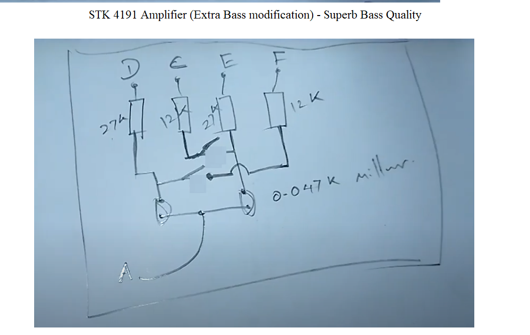 STK4191 Stereo Amplifier with Extra Bass Attachment DIY Production PCB ...
