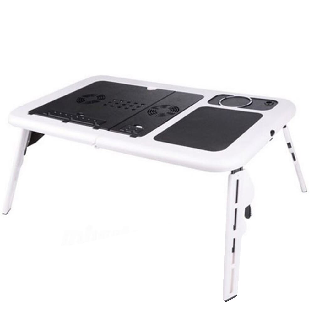 Foldable E Table For Laptop - Black & White | Daraz.lk
