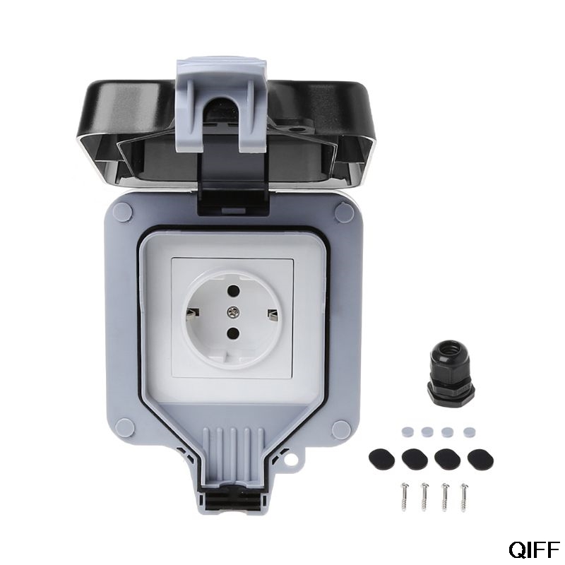 Outdoor Sockets Waterproof, Wall Electrical Outlets, IP66 Switched Socket ,13A Outdoor Wall ...