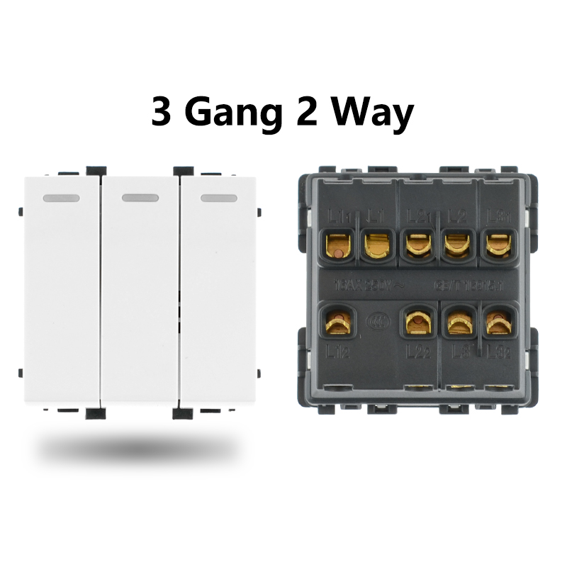 Power Switch Socket Module Part White Glass Panel Frame Diy Free ...