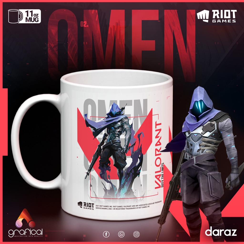 VALORANT MUG - CUSTOMIZED VALORANT GAMING MUG - 16 CHARECTERS | Daraz.lk