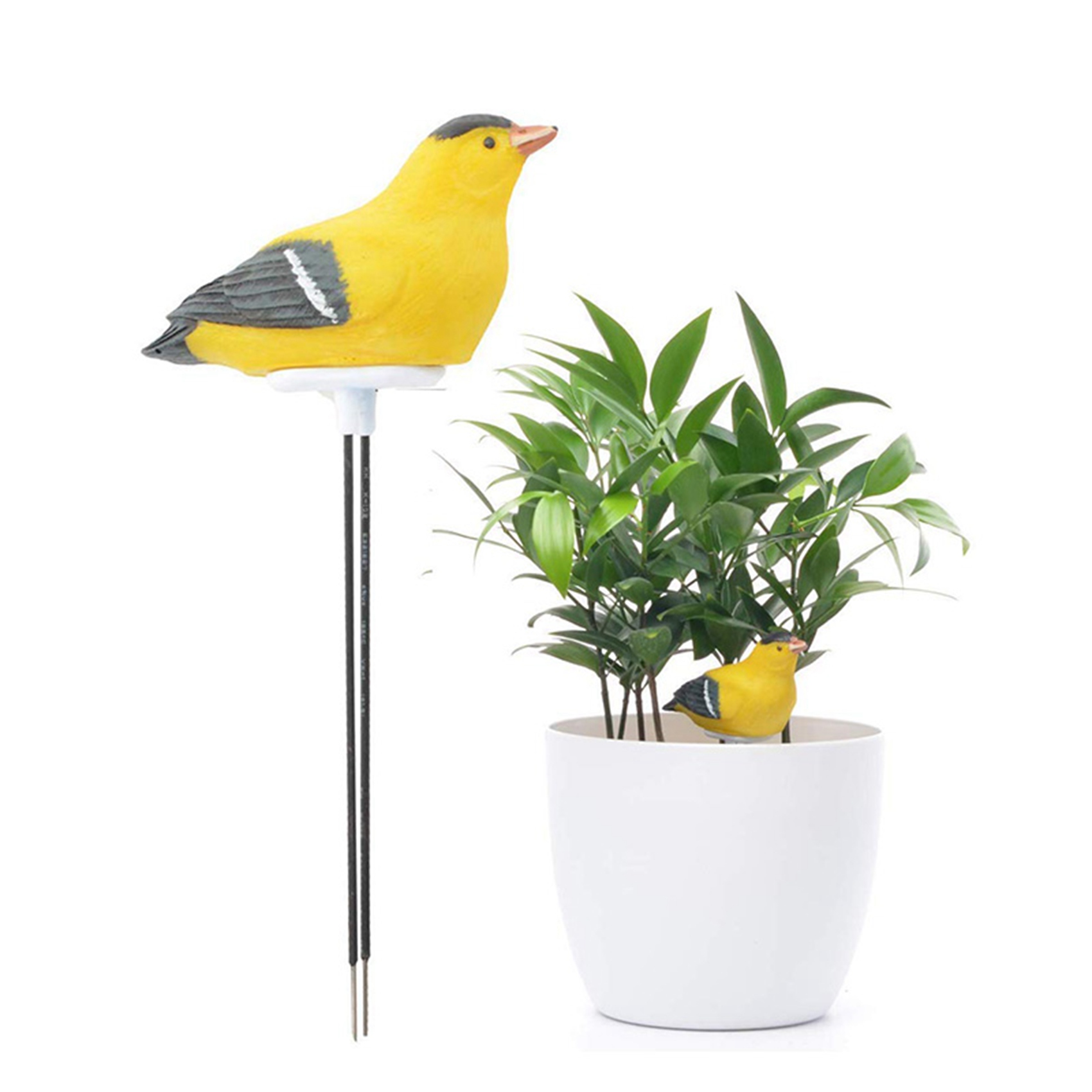 2X Soil Moisture Meter Watering Alarm Bird Plant Water Tester ...