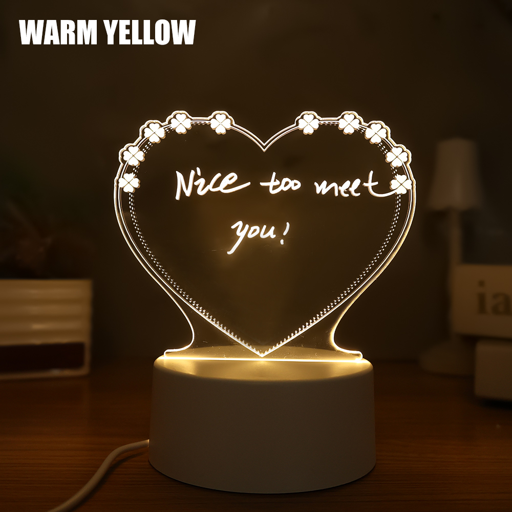 Note Board Creative Led Night Light USB Message Board Holiday Light ...