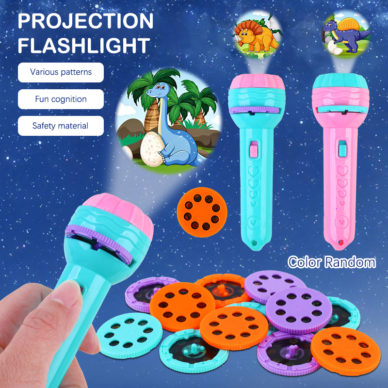Children's Flashlight Projector Slideshow Animal Projection Lamp ...