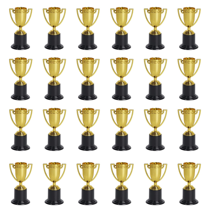 24 Pack Mini Gold Award Trophy Cup for Kids Plastic Trophies | Daraz.lk