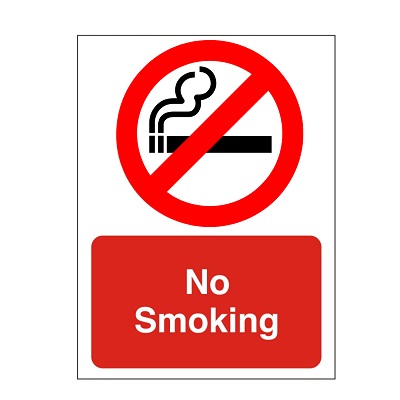NO SMOKING SIGN - SMALL - NO SMOKING SIGNAGE BOARD INDOOR & OUTDOOR USE ...