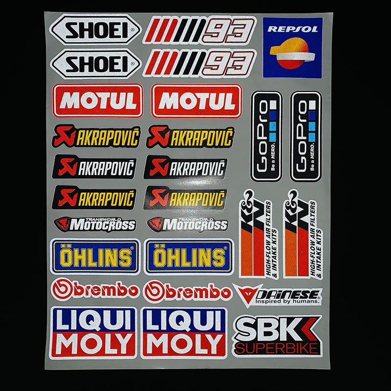 Motorcycle Sticker For Helmet -Yoshimura Agv Gopro | Daraz.lk