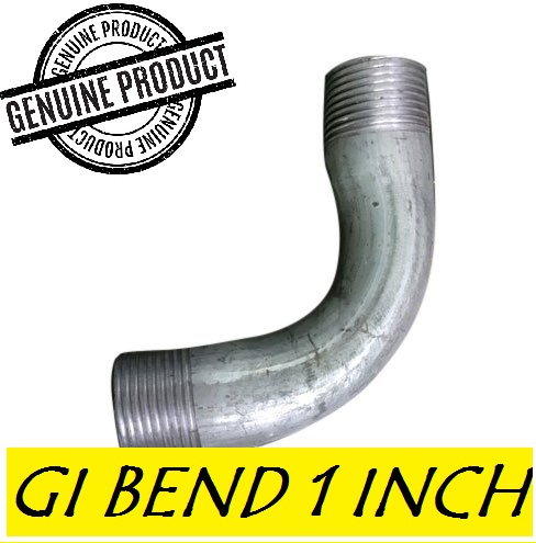 Gi bend 1 inch size steel bend threaded steel bend | Daraz.lk