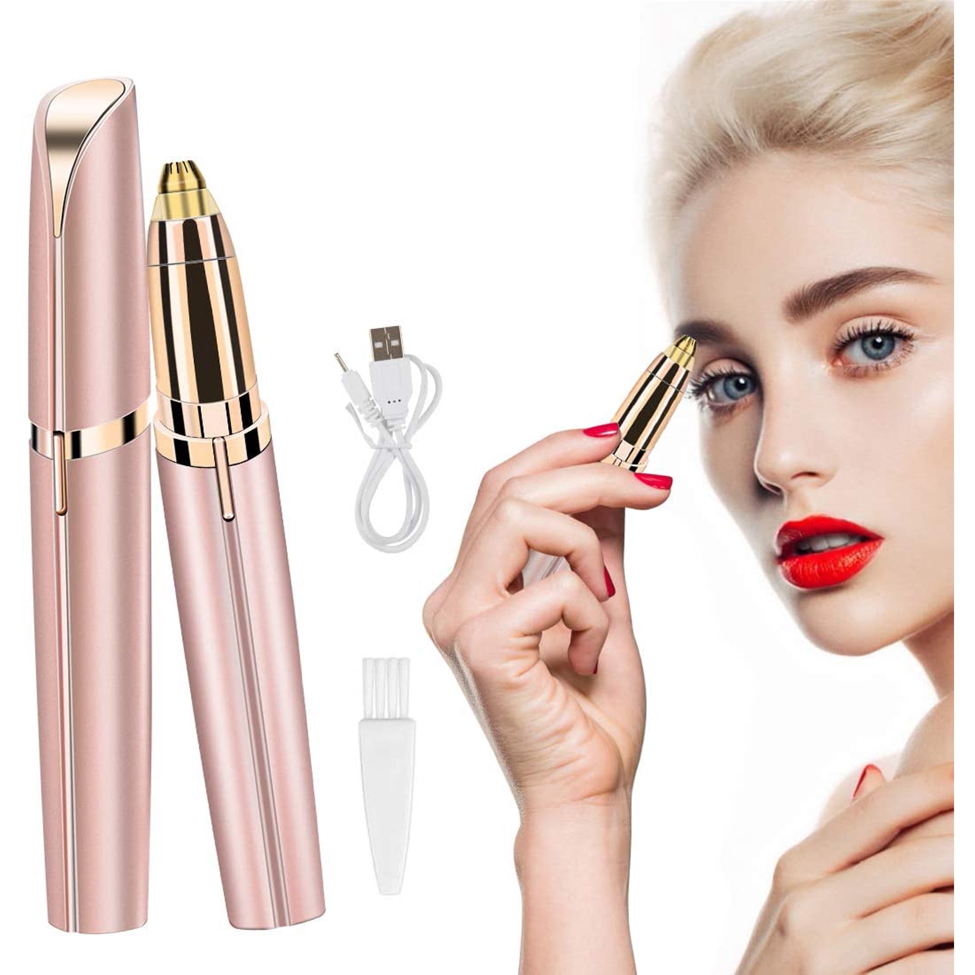USB Led Light in Build RECHARGEABLE Flawless or Flawlbss Eye Brows Flet ...