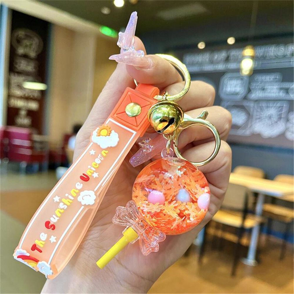 New Creative Lollipop key chain Cute Keychain Luxury Floating Cute ...