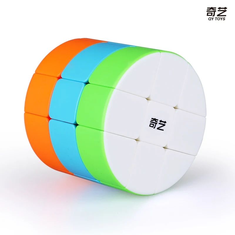 QY Speed Cylinder 3x3 Stickerless High Speed Cube, Smooth Turning ...