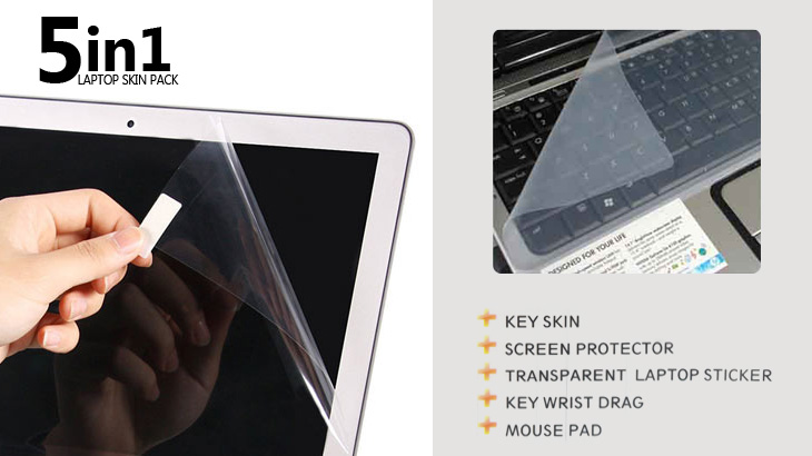 5 in 1 Laptop skin pack | Daraz.lk