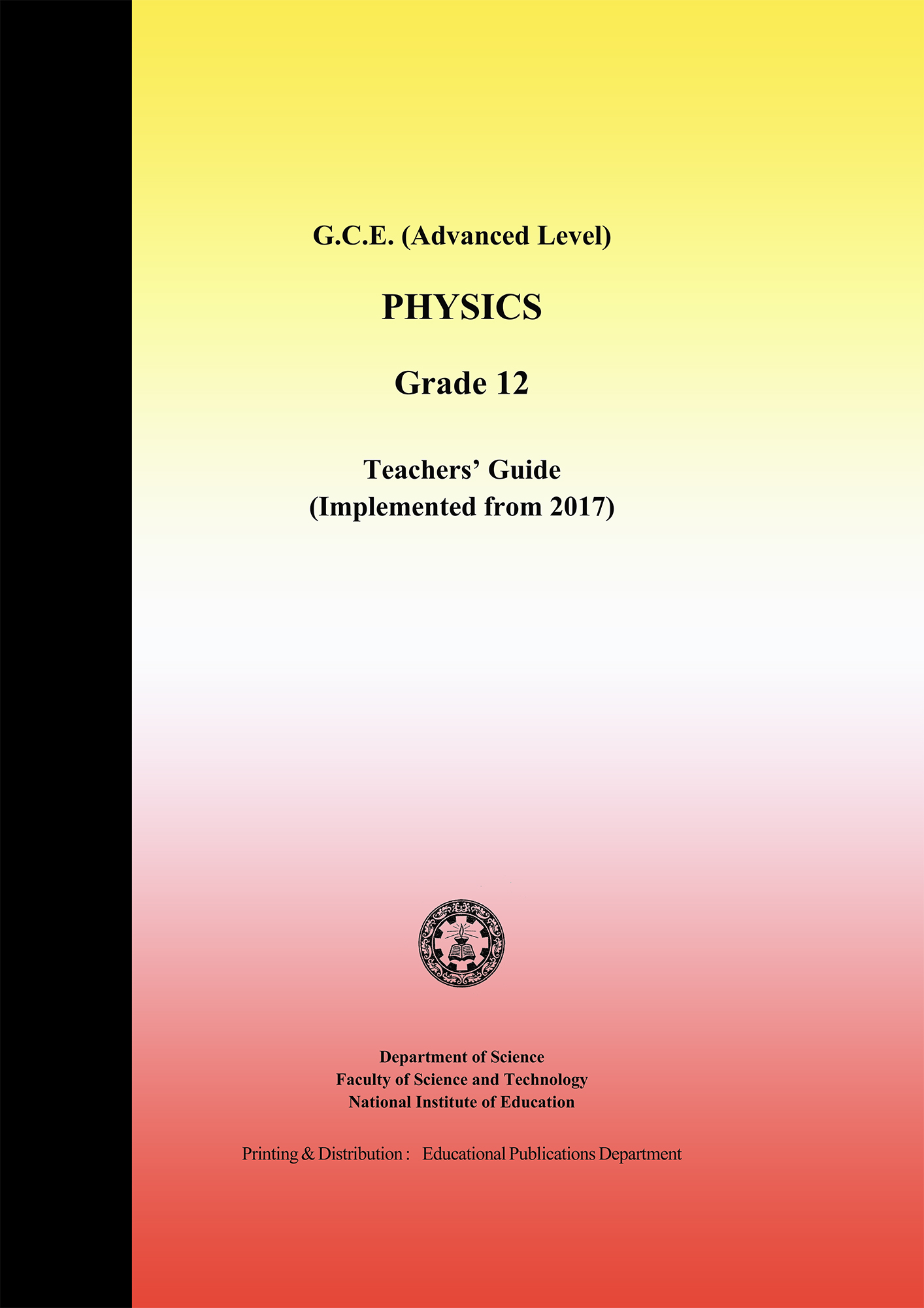 Physics (2017) Teachers Guide - Grade 12 - English Medium | Daraz.lk