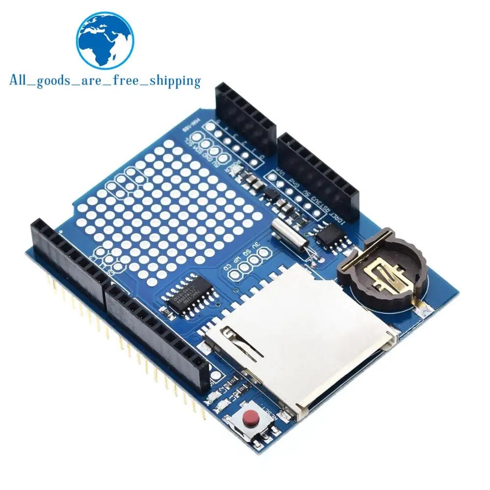 【TianYu Mall】TZT Data Logger Logging Recorder Shield V1.0 Arduino UNO SD | Daraz.lk
