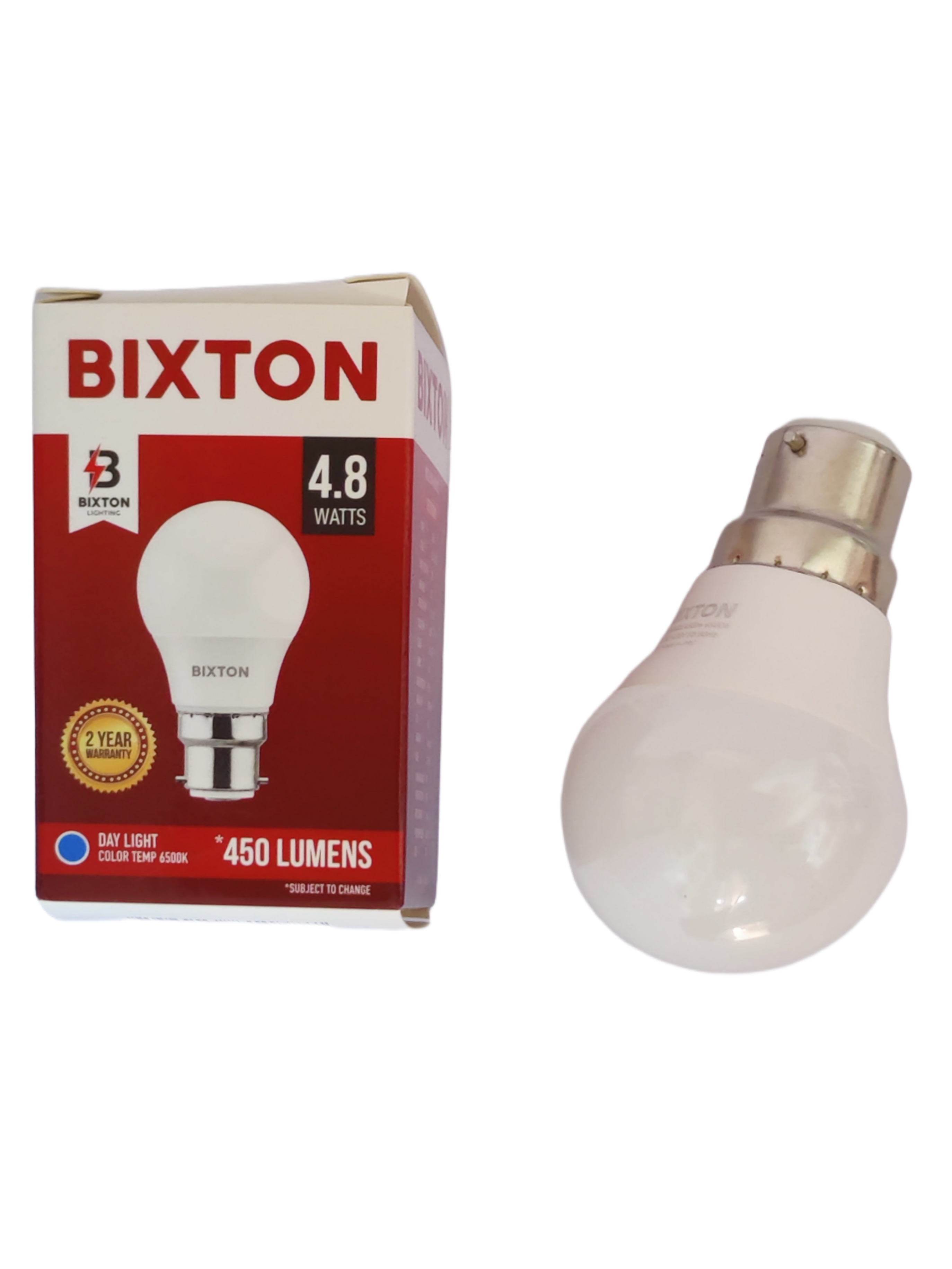 BIXTON 4.8W, 7W, 9W, 12W, 15W, 18W 2Years Warranty 6500K Pin Type Bulb ...