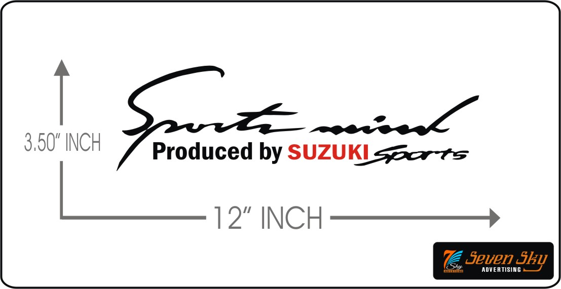 Sports Mind Stickers For Car Van Bike Alto Wagonr 3 Wheel Bus Sports ...