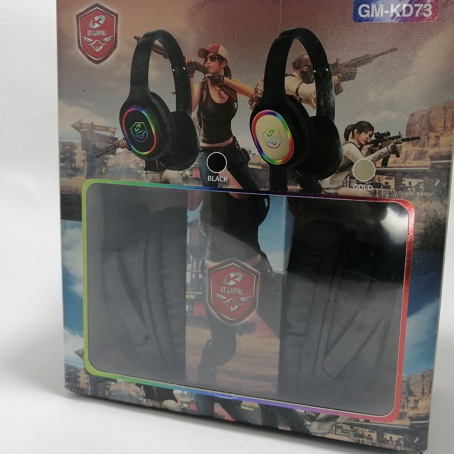 GM-KD73 Luminous RGB Wireless 9D Gaming Headset | Daraz.lk