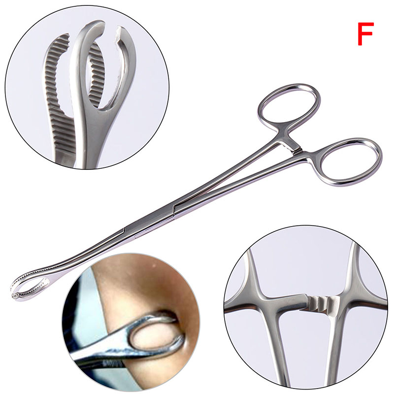 1 Pcs Surgical Steel Opening Closing Needle Ball Clamp Plier Piercing ...