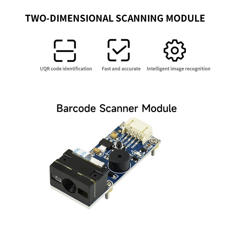 Waveshare Barcode Scanner Module Supporting QR Code Data Matrix PDF417 ...
