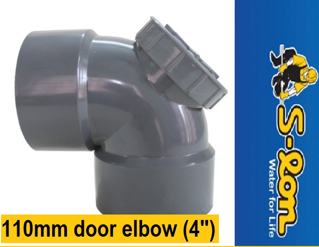 Elbow 110mm 4 inch s lon pvc door elbow washroom bathroom | Daraz.lk