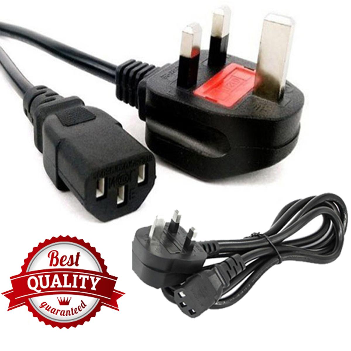Power Cable (Original)- 3 Pin UK Plug AC UPS Power Cable Cord 3 Pin ...