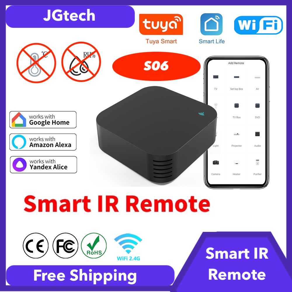 Smartlife Tuya Wifi Ir Remote Control S06 Pro Built In Temperature And