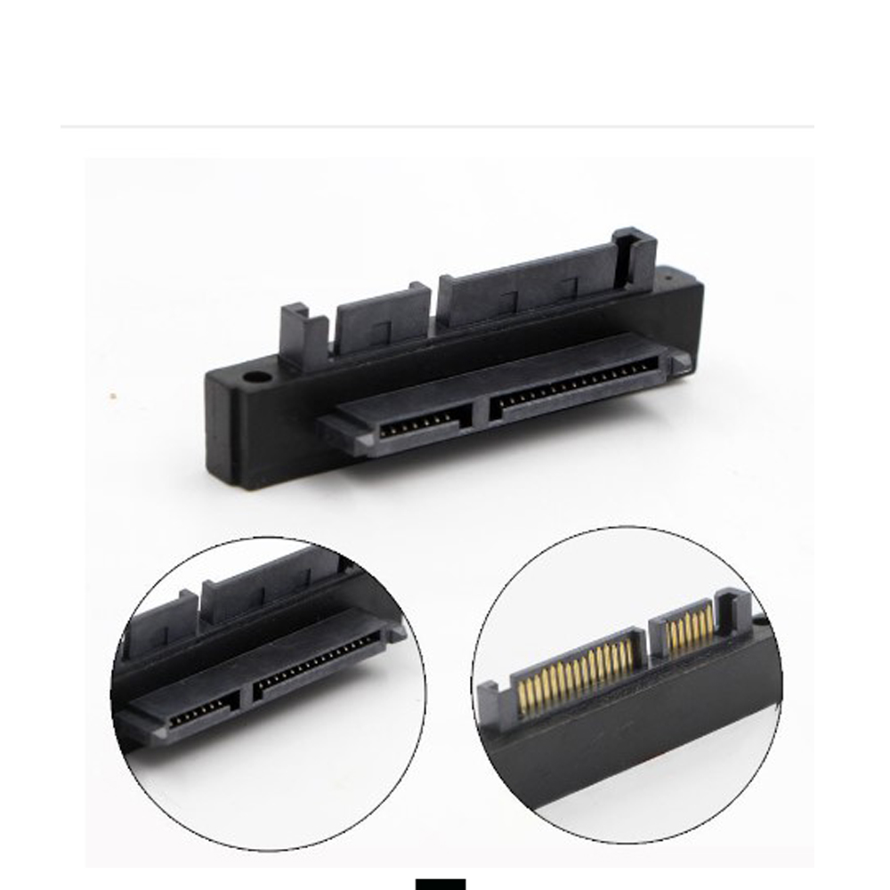 90 Degree Male to Female SATA 2.5 inch 3.5 hard disk adapter Card 7+15 ...